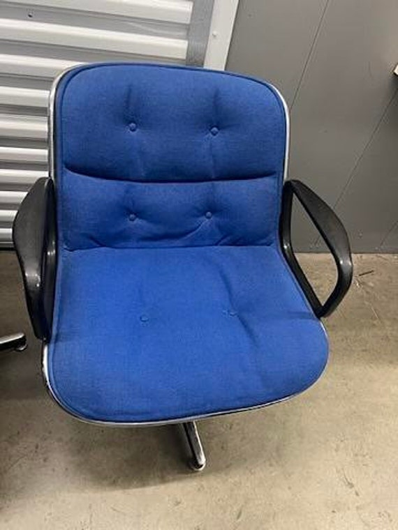1970 s Royal Blue MCM Knoll Pollock Office Chair set of 4 Etsy