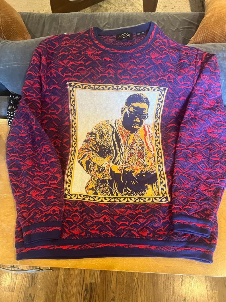 Coogi Ltd Edition Biggie Smalls Australia Art Basel Crewneck Mens Size ...