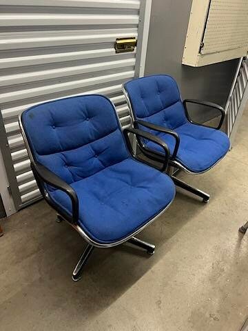 1970's Royal Blue MCM Knoll Pollock Office Chair (set of 4) - Etsy