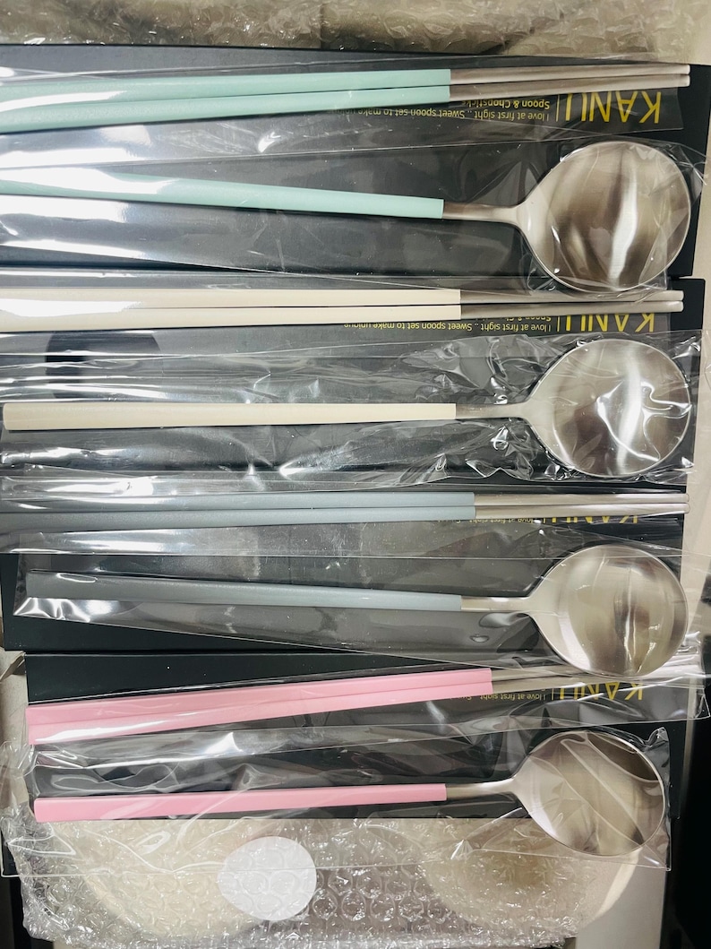 Korean Premium Spoon and Chopsticks Set/multiplecolors/highquality ...
