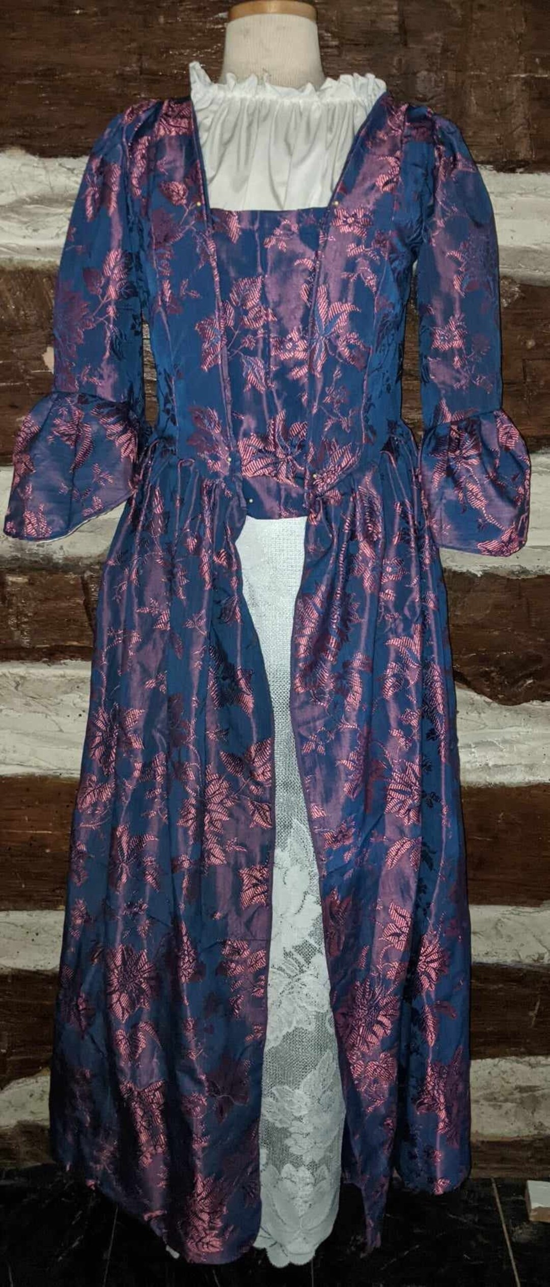 18 Th Century Sacque Back Gown - Etsy
