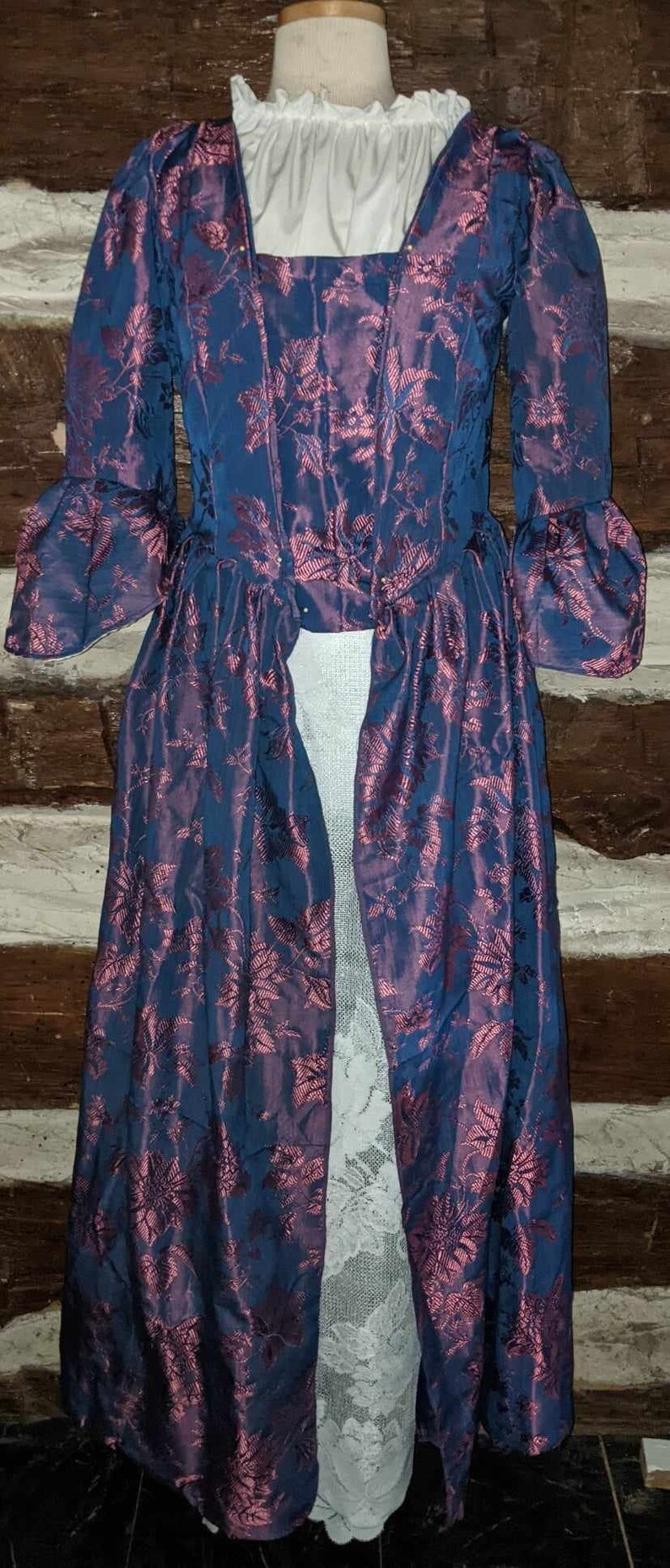 18 Th Century Sacque Back Gown - Etsy
