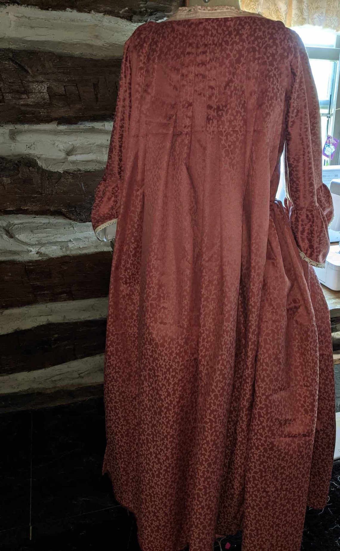 18 Th Century Sacque Back Gown - Etsy