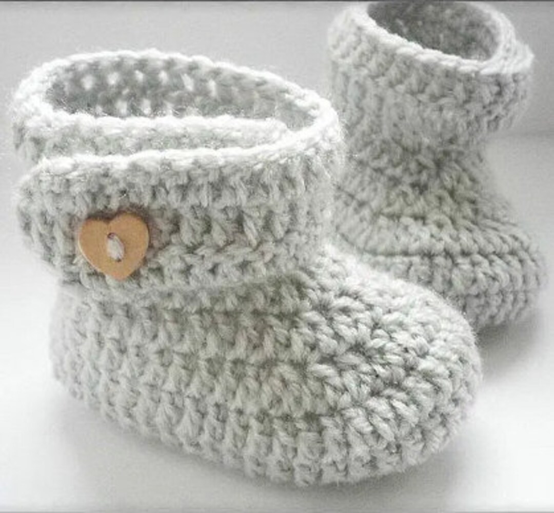 Wool Baby Slippers Made With Handmade Crochet, Unisex Slippers and ...