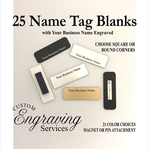 Work Name Tag Attachments - Etsy