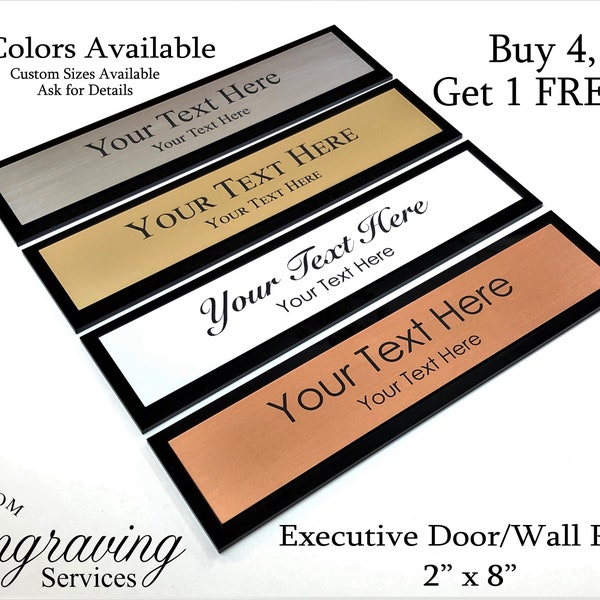 Aluminum Office Nameplates White Blank Sublimation Plates - Etsy Canada