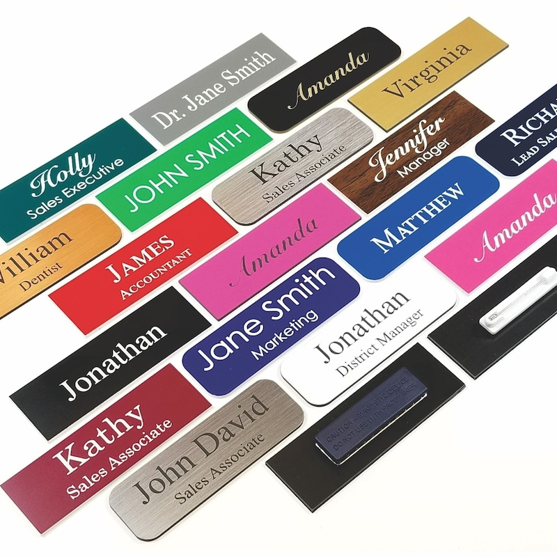 Custom Name Tags - Etsy