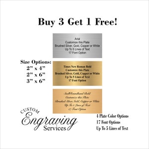 Nameplate 3x6 - Etsy