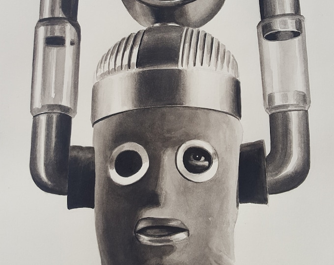 Dr Who DOCTOR WHO Original Art - CYBERMAN of Mondas 'the Tenth Planet ...