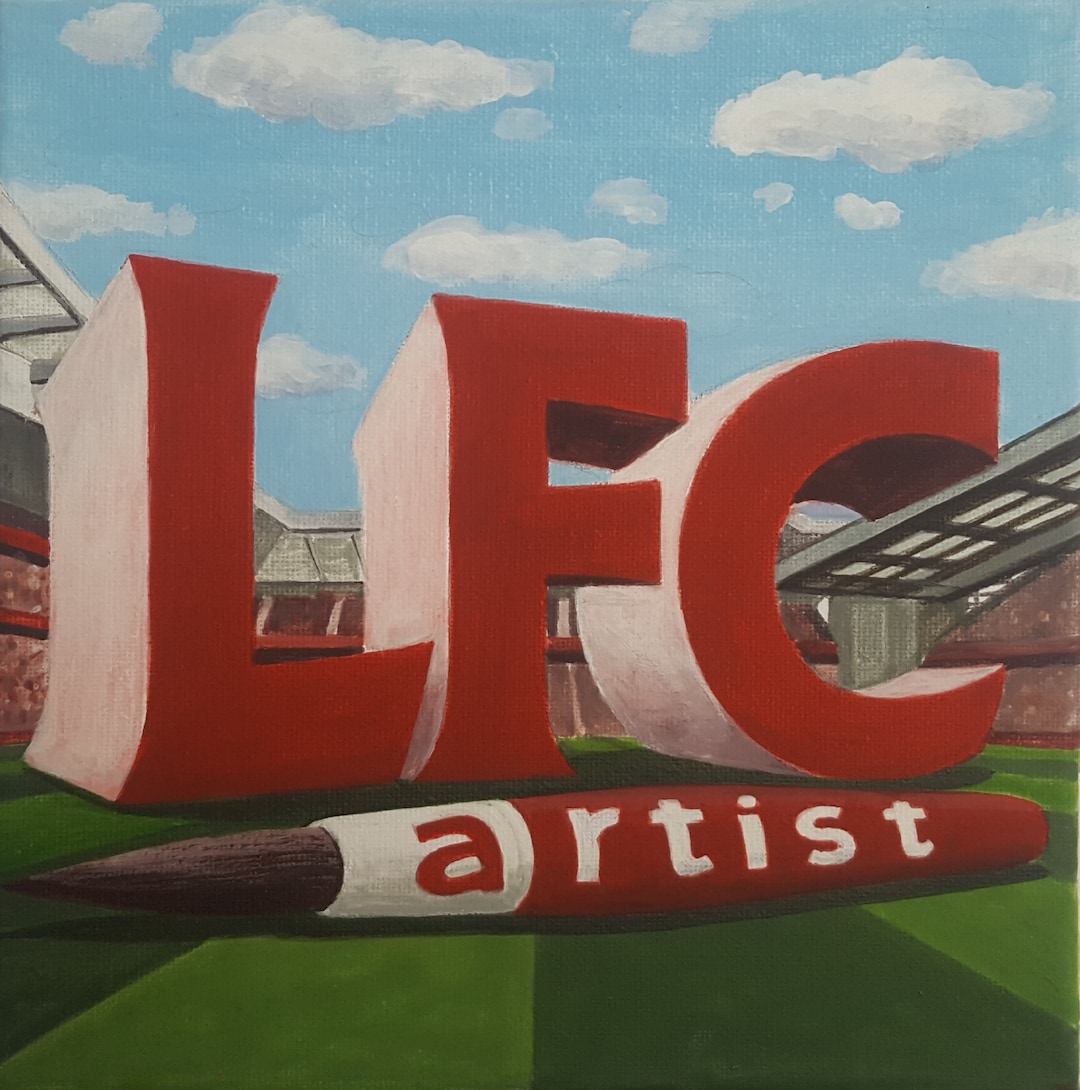 LIVERPOOL FC Original Art - LFC Artist, Anfield Stadium Original ...
