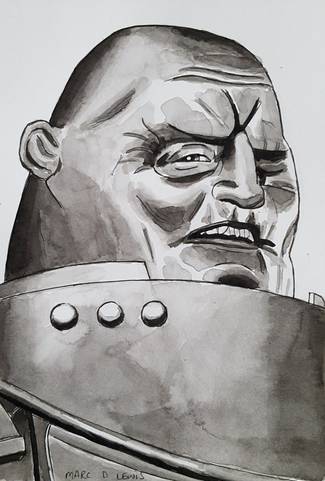 Dr Who Doctor Who ORIGINAL ART - SONTARAN Commander Skaak 'war of the ...