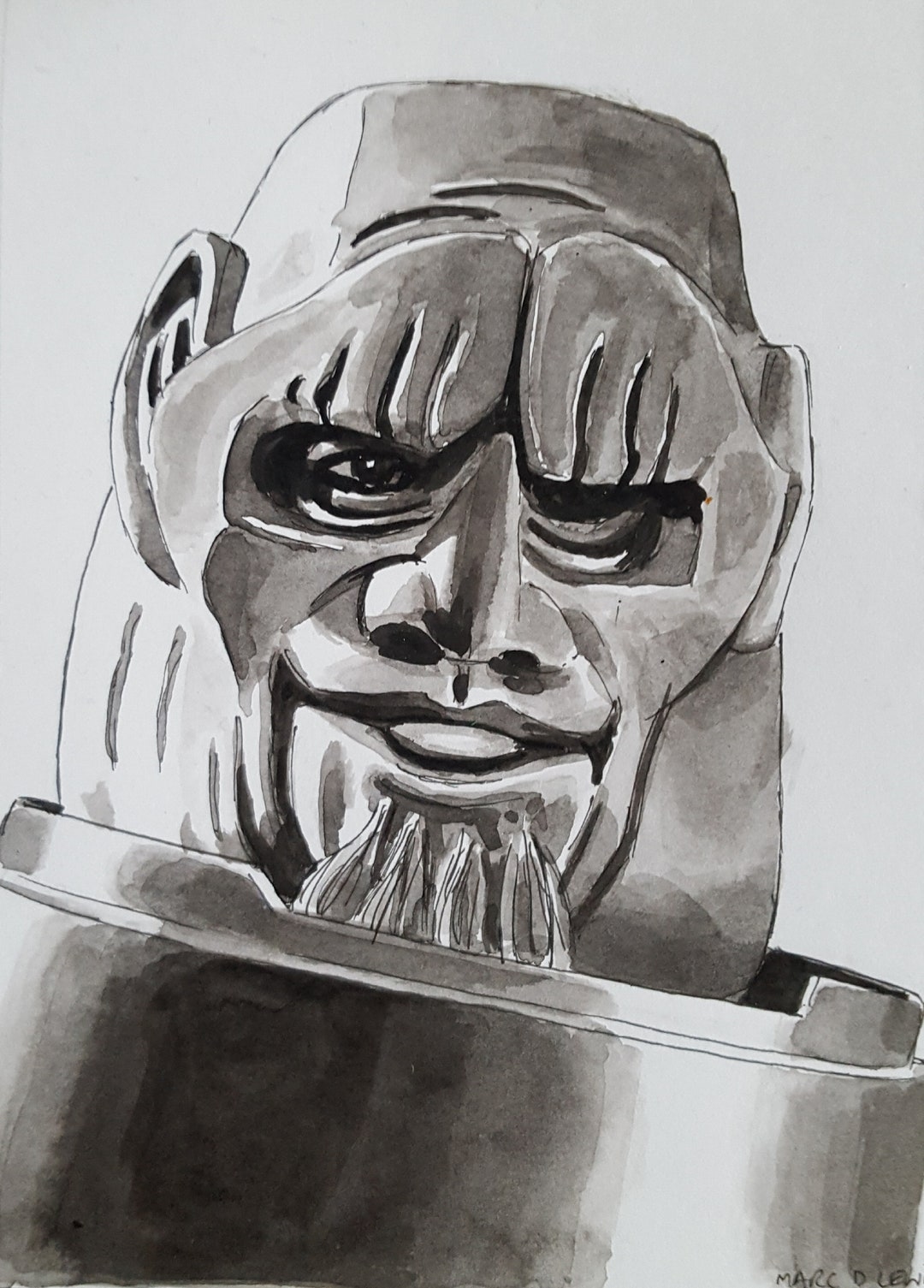 Dr Who Doctor Who Original Art - THE TWO DOCTORS 'sontaran Marshal ...