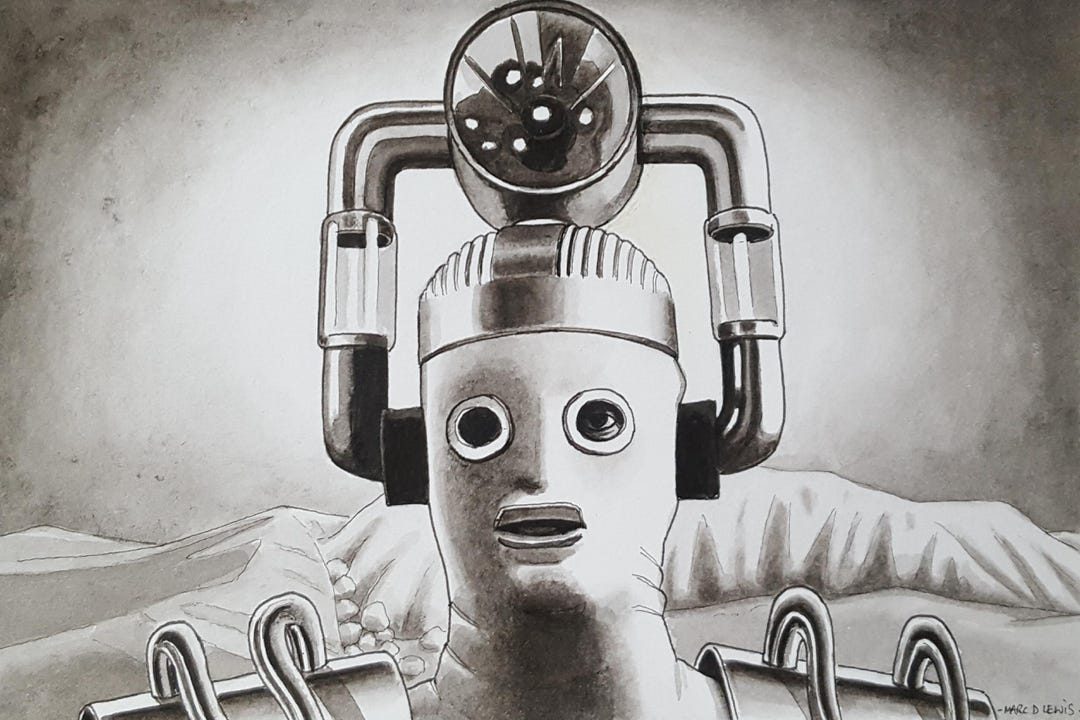 Dr DOCTOR WHO Original Art - CYBERMAN 'the Tenth Planet' Original ...