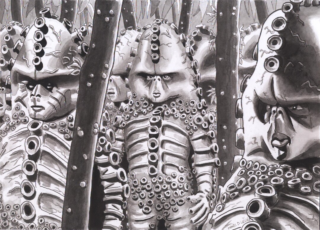 Dr DOCTOR WHO Original Art - 'ZYGON Migration' Original Ink Drawing on ...