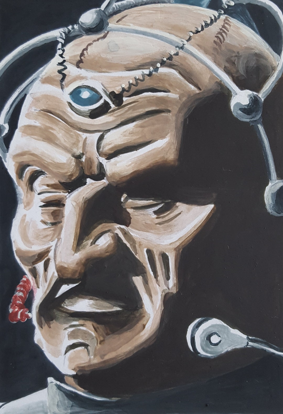 Dr Who Doctor Who ORIGINAL ART - DAVROS 'genesis of the Daleks ...