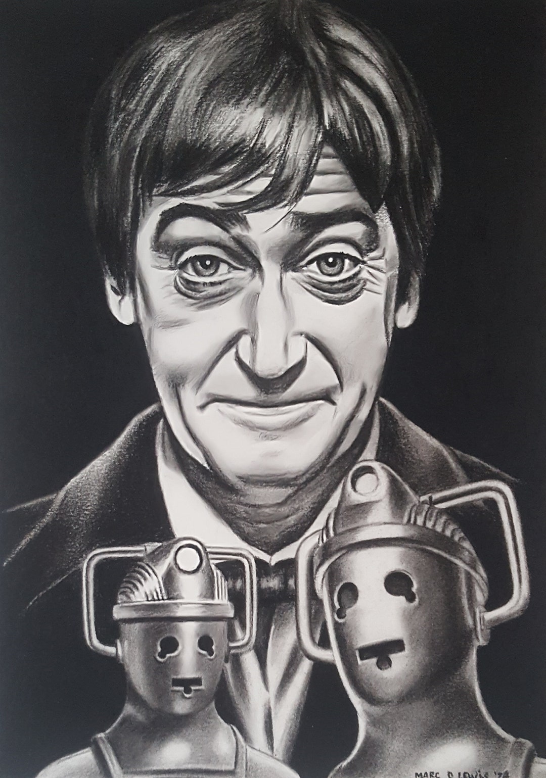 Dr Doctor Who Original Art - CYBERMEN, 2ND DOCTOR (patrick Troughton ...