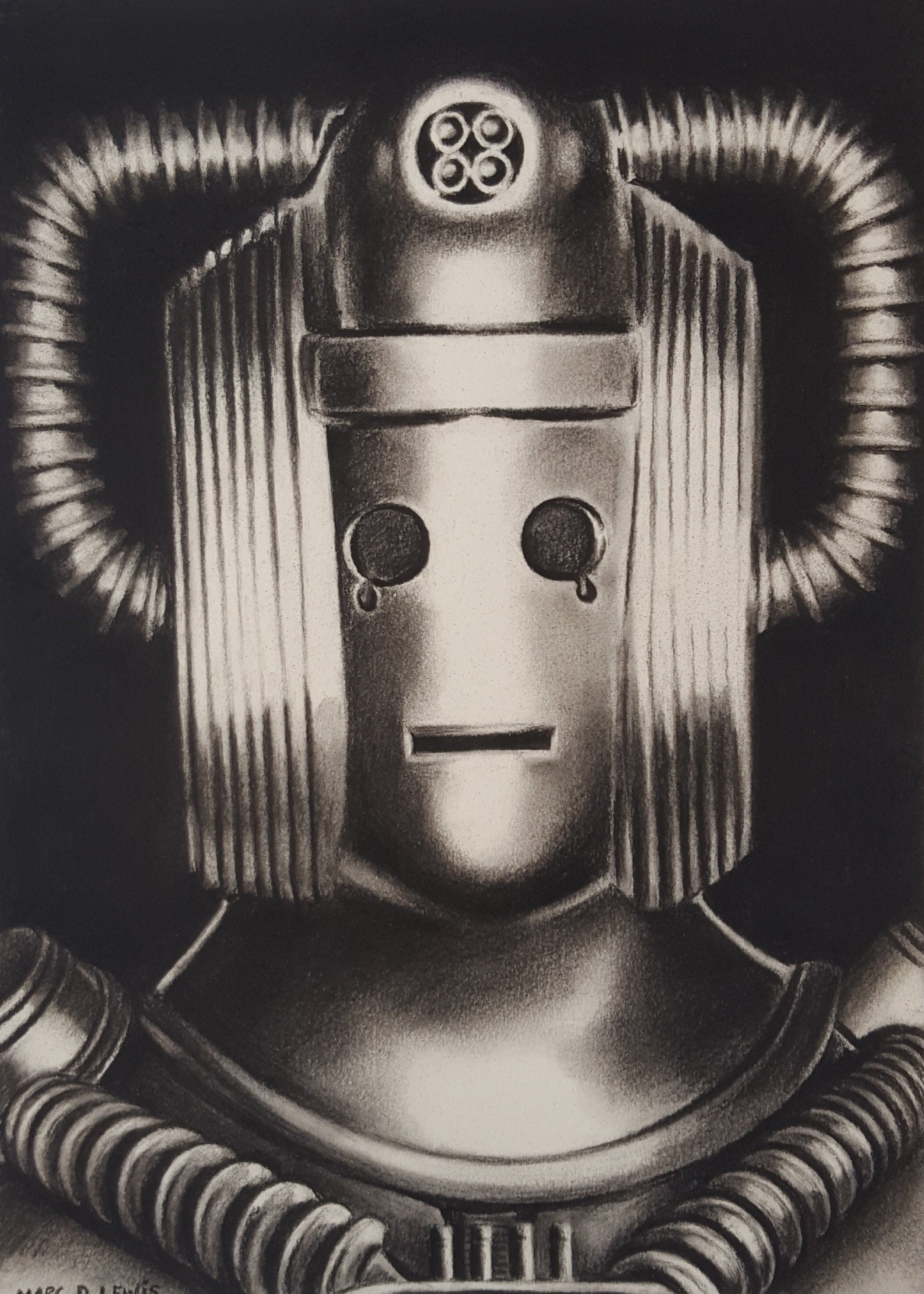 Dr Who DOCTOR WHO ORIGINAL Art - Cyberman 'revenge of the Cybermen ...