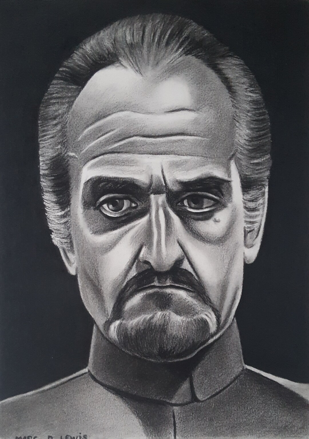 Dr Doctor Who Original Art - the MASTER (ROGER DELGADO) Original A4 ...