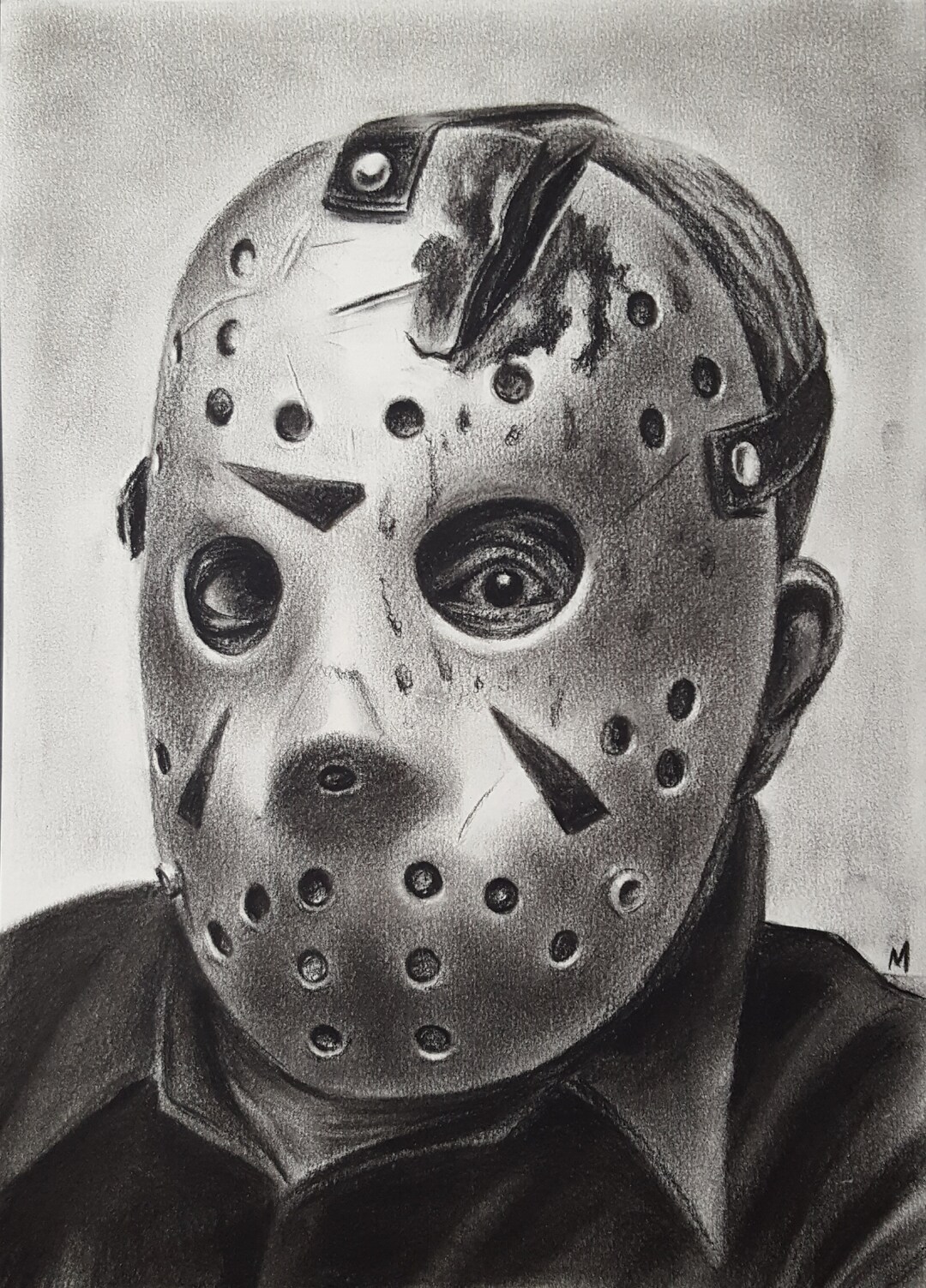 JASON VOORHEES ORIGINAL Art - 'friday the 13th Part 4' Original ...