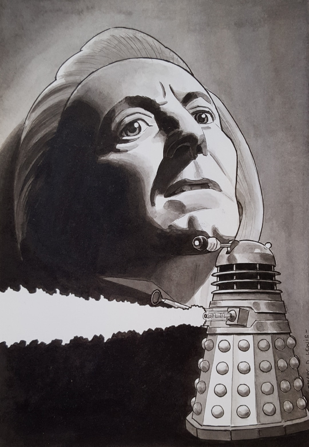 Doctor Who DR WHO ORIGINAL Art - 'the Daleks' 1st First Doctor William ...