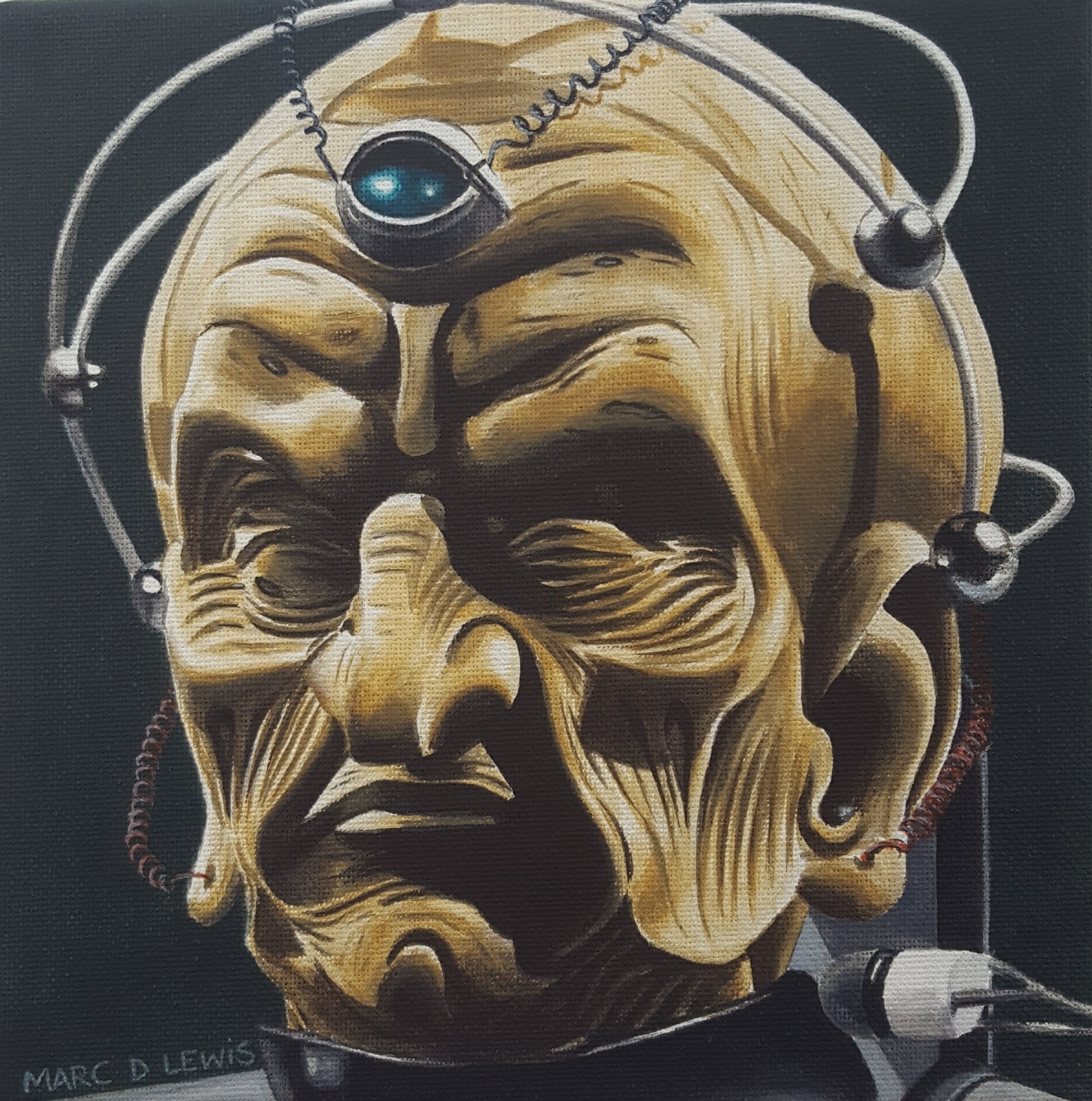 Doctor Who DR WHO ORIGINAL Art Davros 'Genesis of the | Etsy