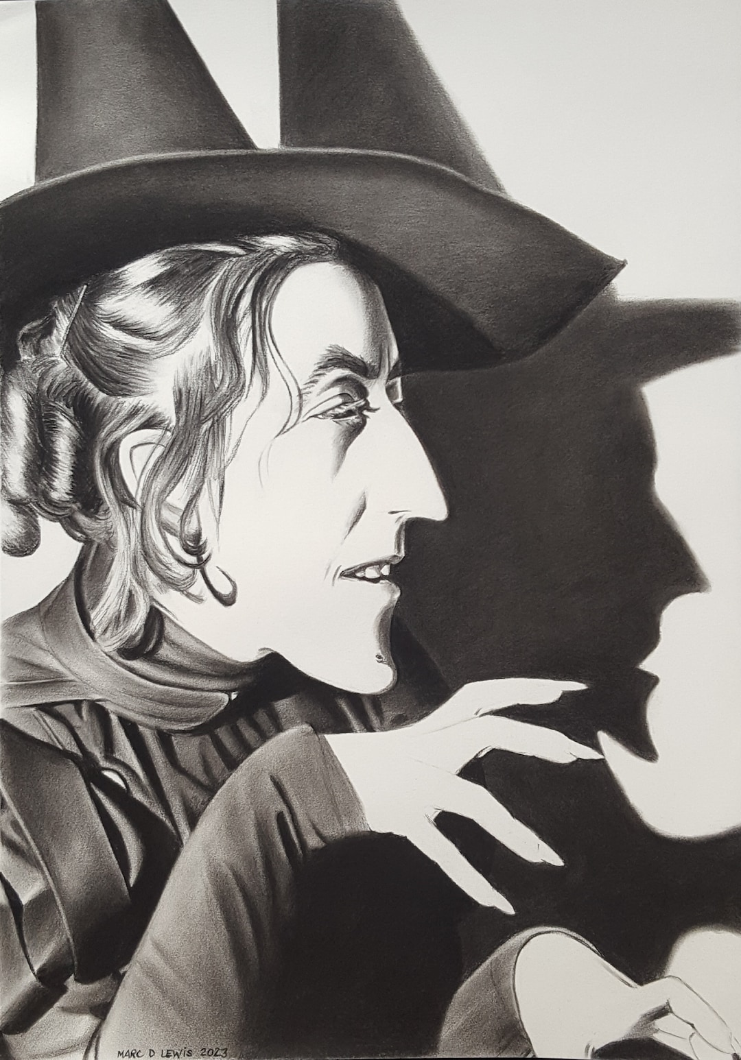 WIZARD OF OZ Original Art - 'wicked Witch of the West' Original A2 ...