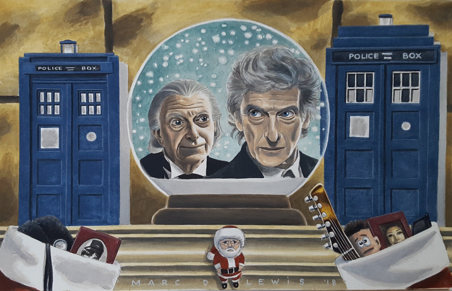 Doctor Who DR WHO ORIGINAL Art 12th Doctor Peter Capaldi 1st | Etsy