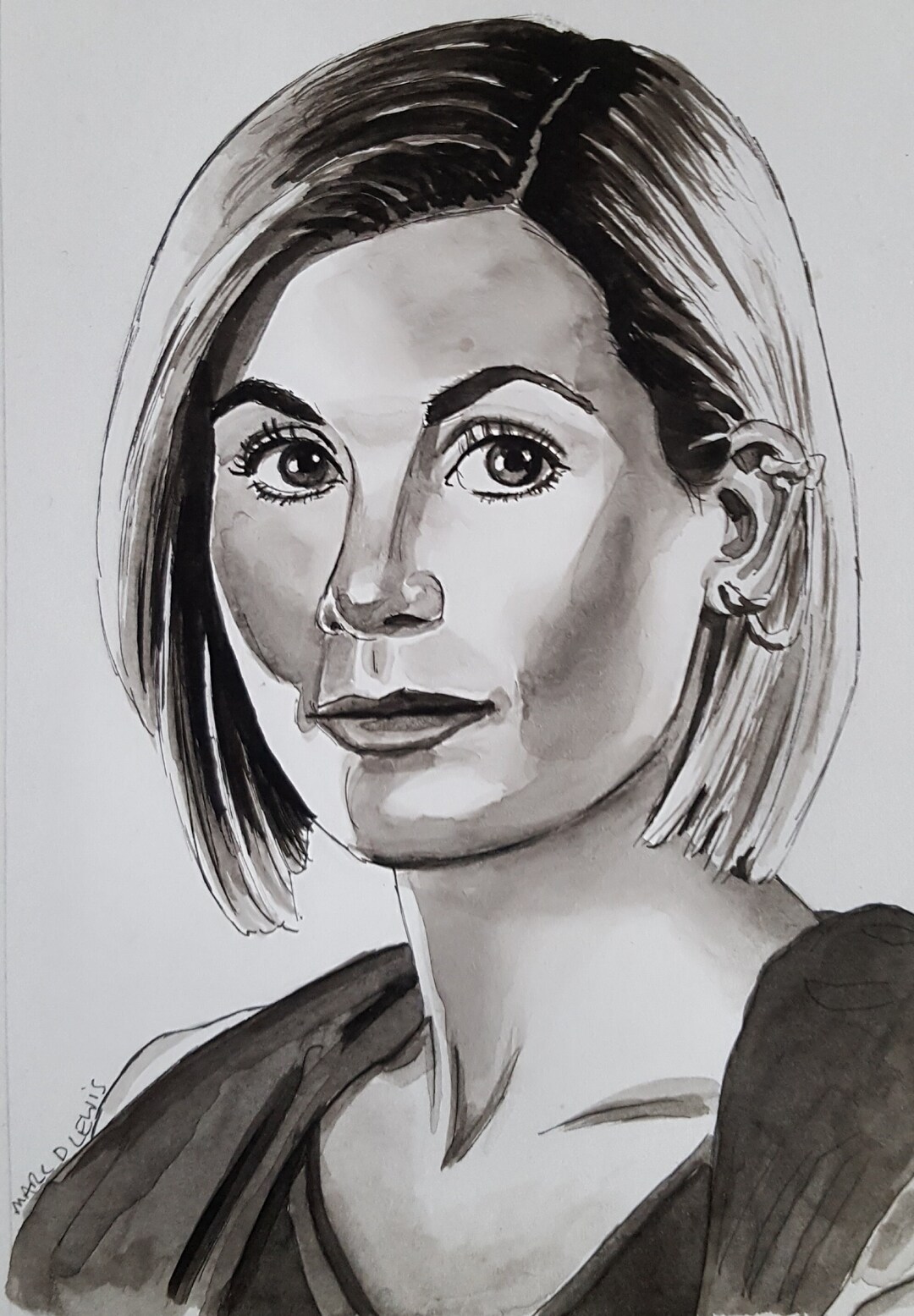 Dr Who Doctor Who Original Art - 13TH DOCTOR PORTRAIT (jodie Whittaker ...