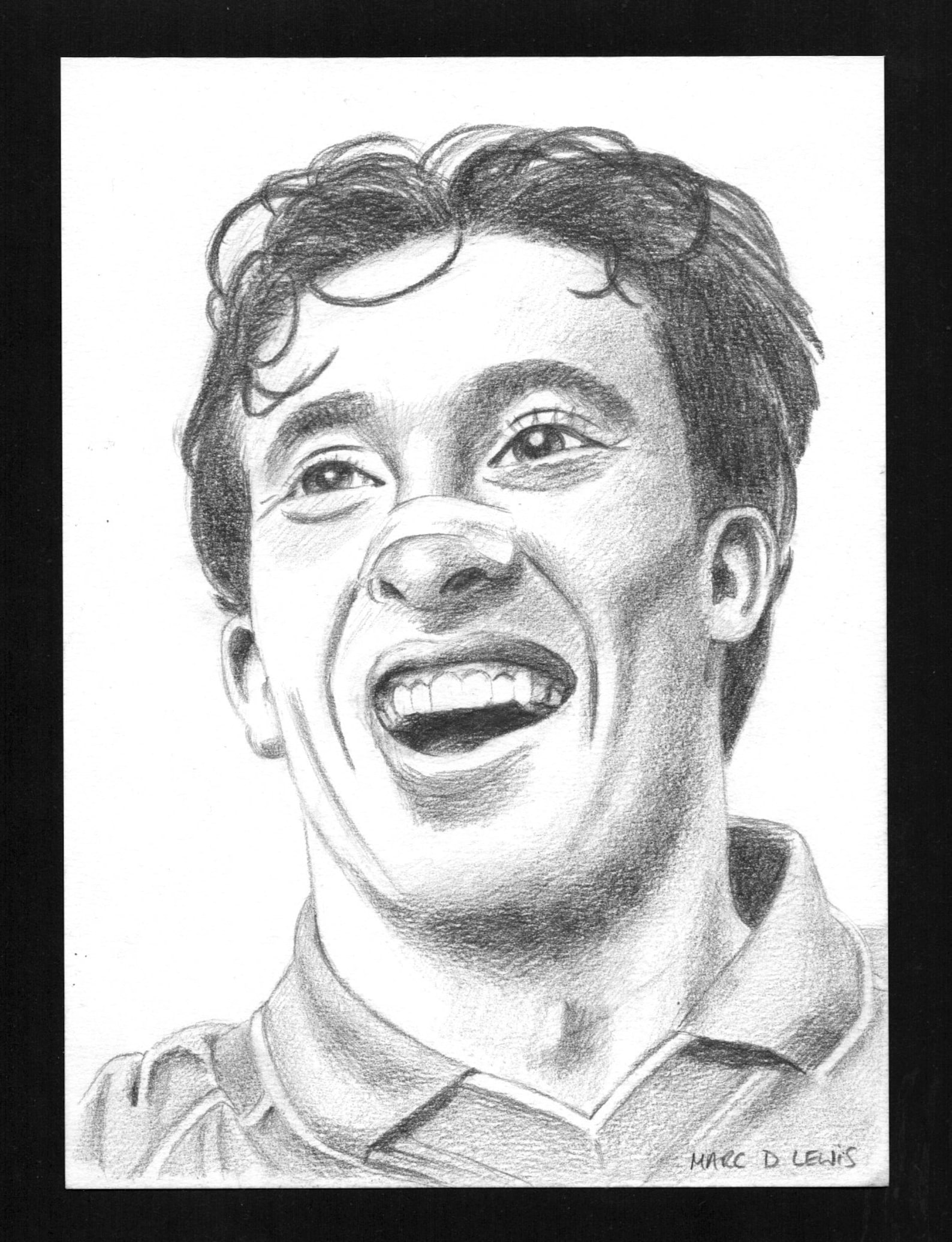 LIVERPOOL FC LFC Original Art - 'robbie Fowler' Original Pencil Drawing ...