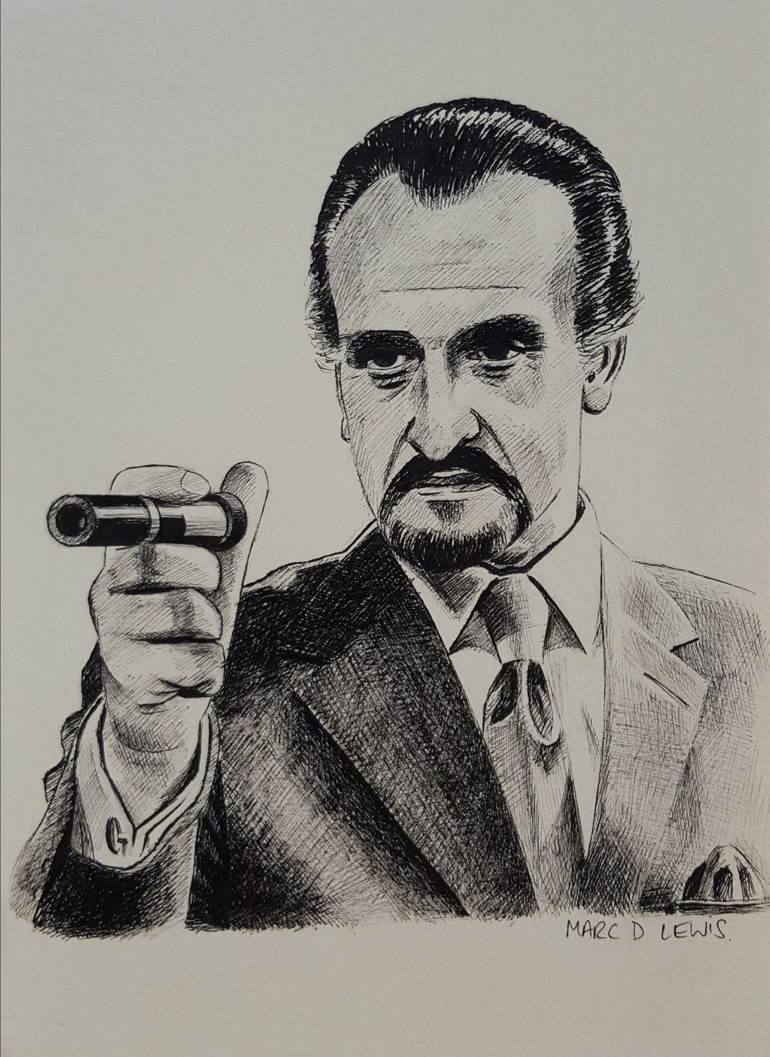 Doctor Who DR WHO ORIGINAL Art - the Master 'terror of the Autons ...