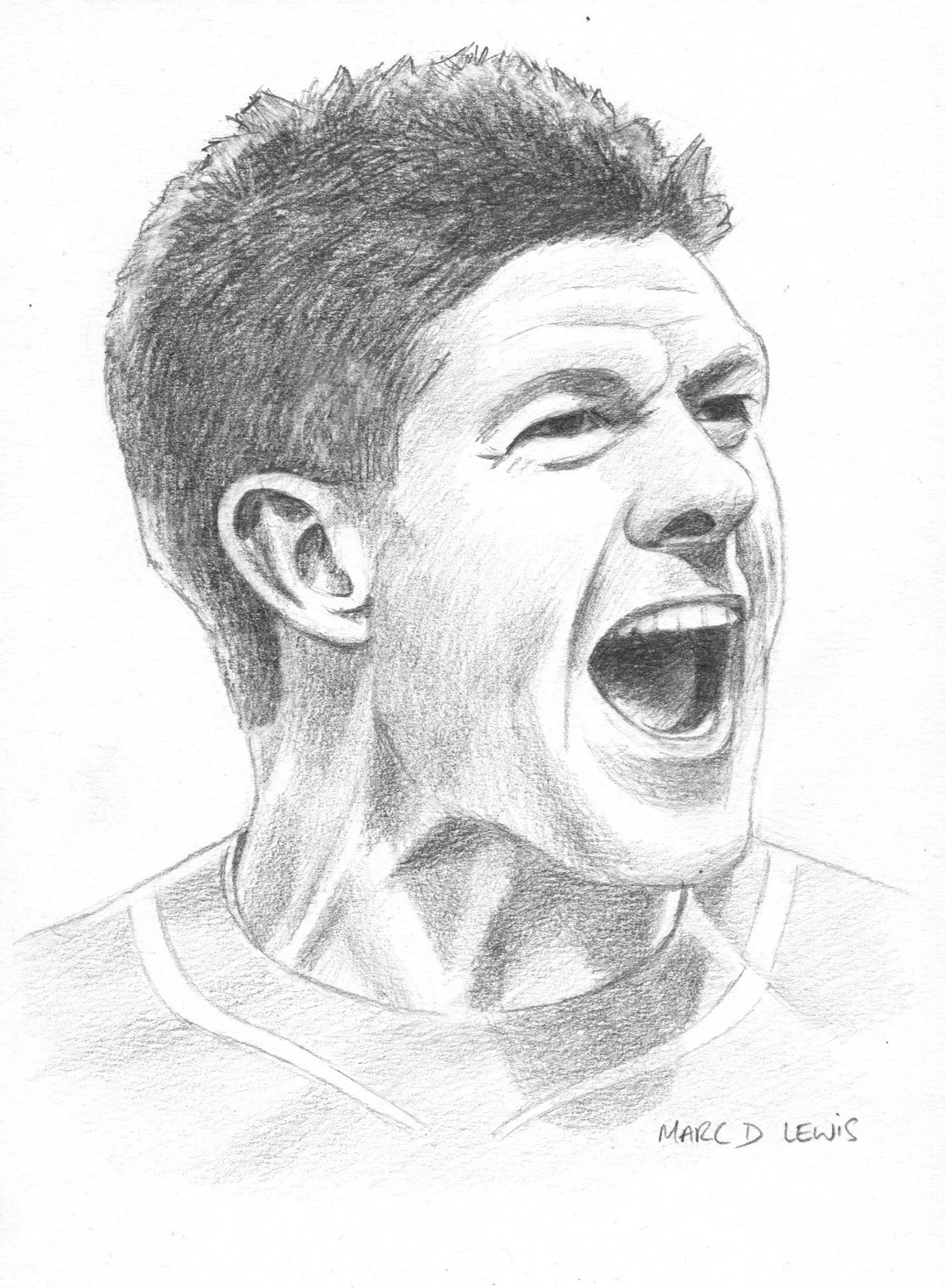 LFC LIVERPOOL FC Original Art - Steven Gerrard 'stevie G' Original ...