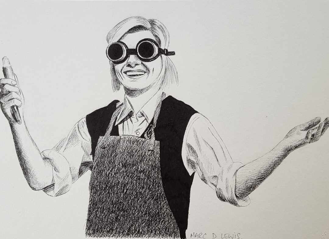 Doctor Who DR WHO ORIGINAL Art - 13th Doctor, Jodie Whittaker Original ...