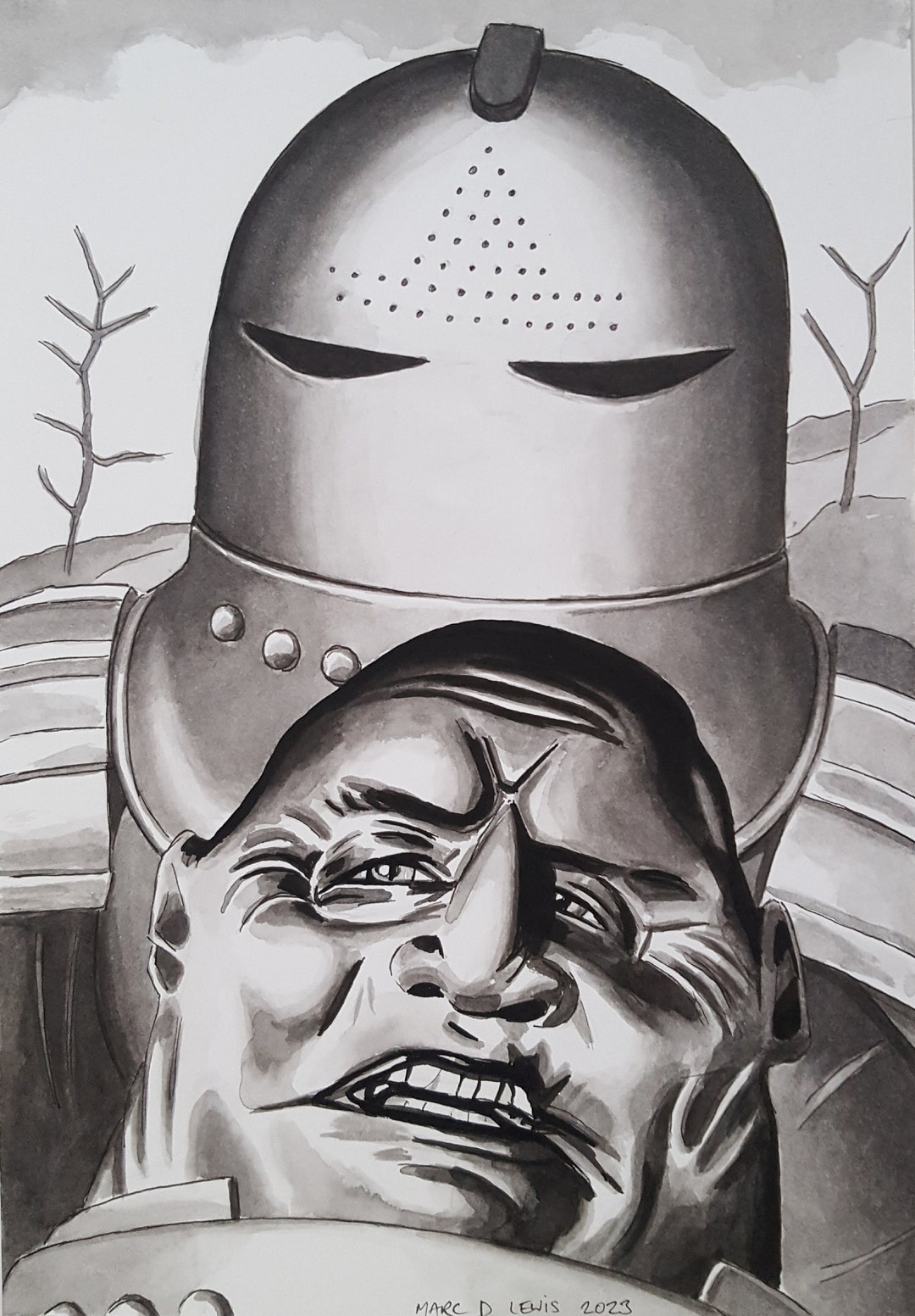 Dr Doctor Who ORIGINAL ART - SONTARAN Commander Skaak 'flux; War of the ...