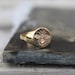 Gold Bee Engraved Signet Ring - Etsy