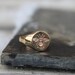 Gold Bee Engraved Signet Ring - Etsy