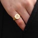 Gold Bee Engraved Signet Ring - Etsy