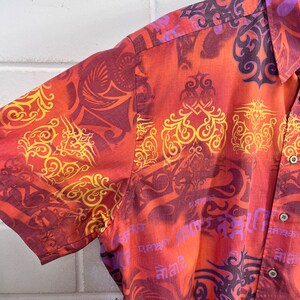 Vintage Shirt Size XL - XXL Crazy Pattern Shirt Oversize Unisex Blouse ...