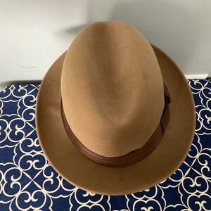 Vintage Capas Design Fedora Wool Hat Size 6 7.8 Beige Made in Usa/mens ...