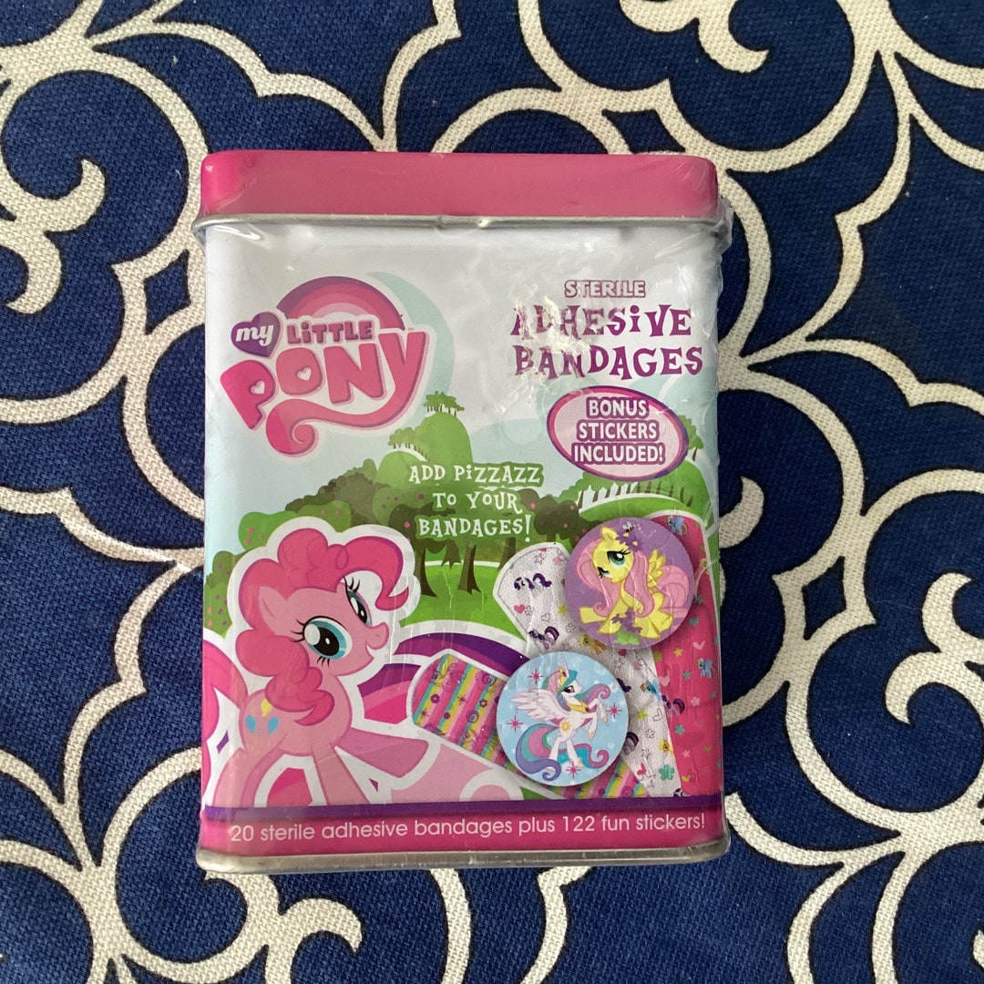 My Little Pony Adhesive Bandages Stickers in Tin Container New Sealed ...