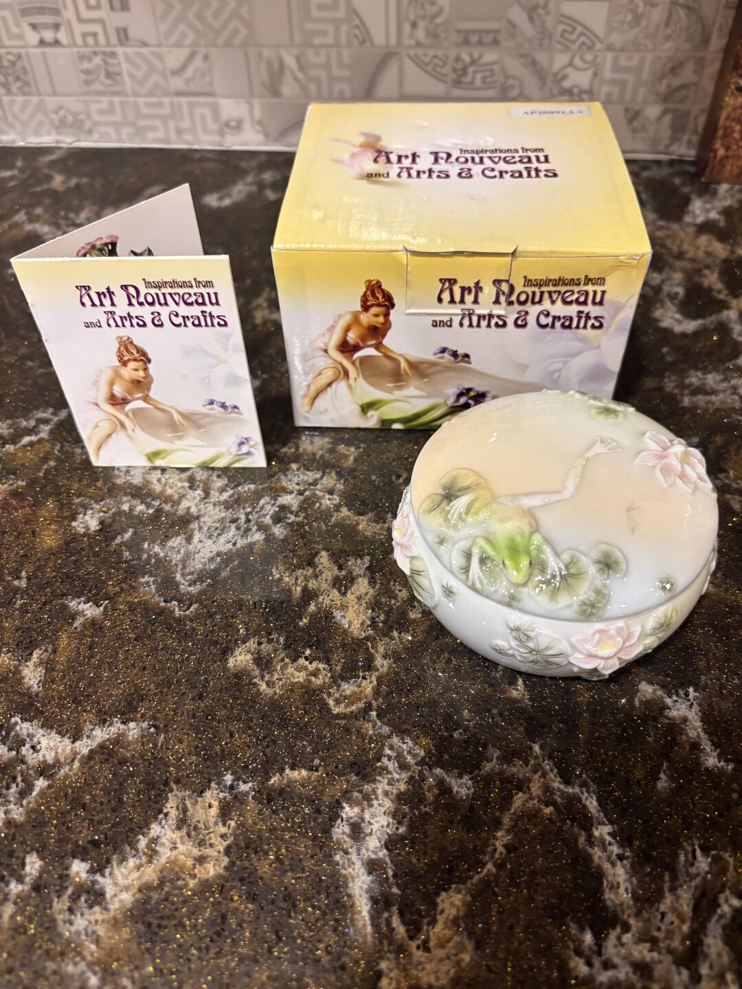 Veronese Design Art Nouveau Porcelain Frog Trinket Dish - Etsy