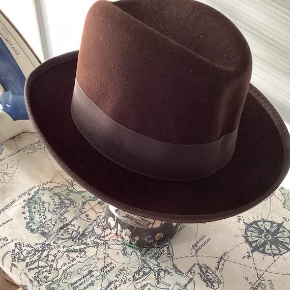 Men’s Vintage Godfather Hat Brown Wool Capas Design L… - Gem