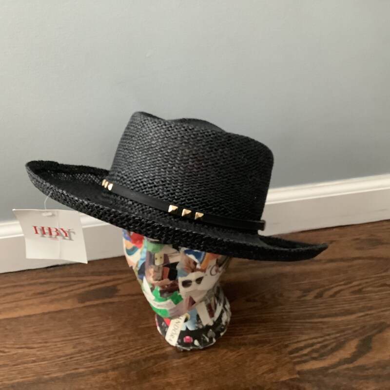 Black Straw Cowboy Hat - Etsy