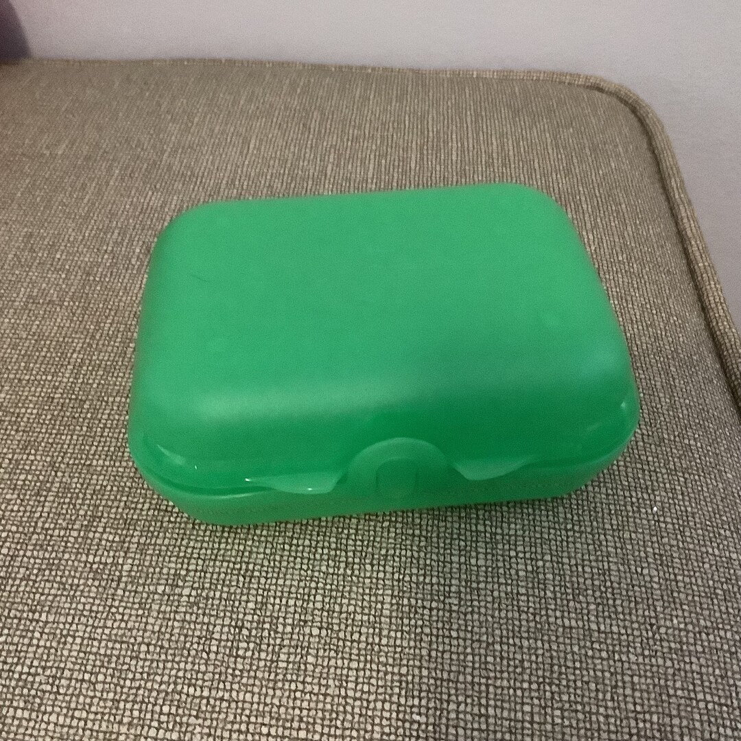 Tupperware Green Packables Oyster Keepers Hinged 7088a New Measuring 5 ...