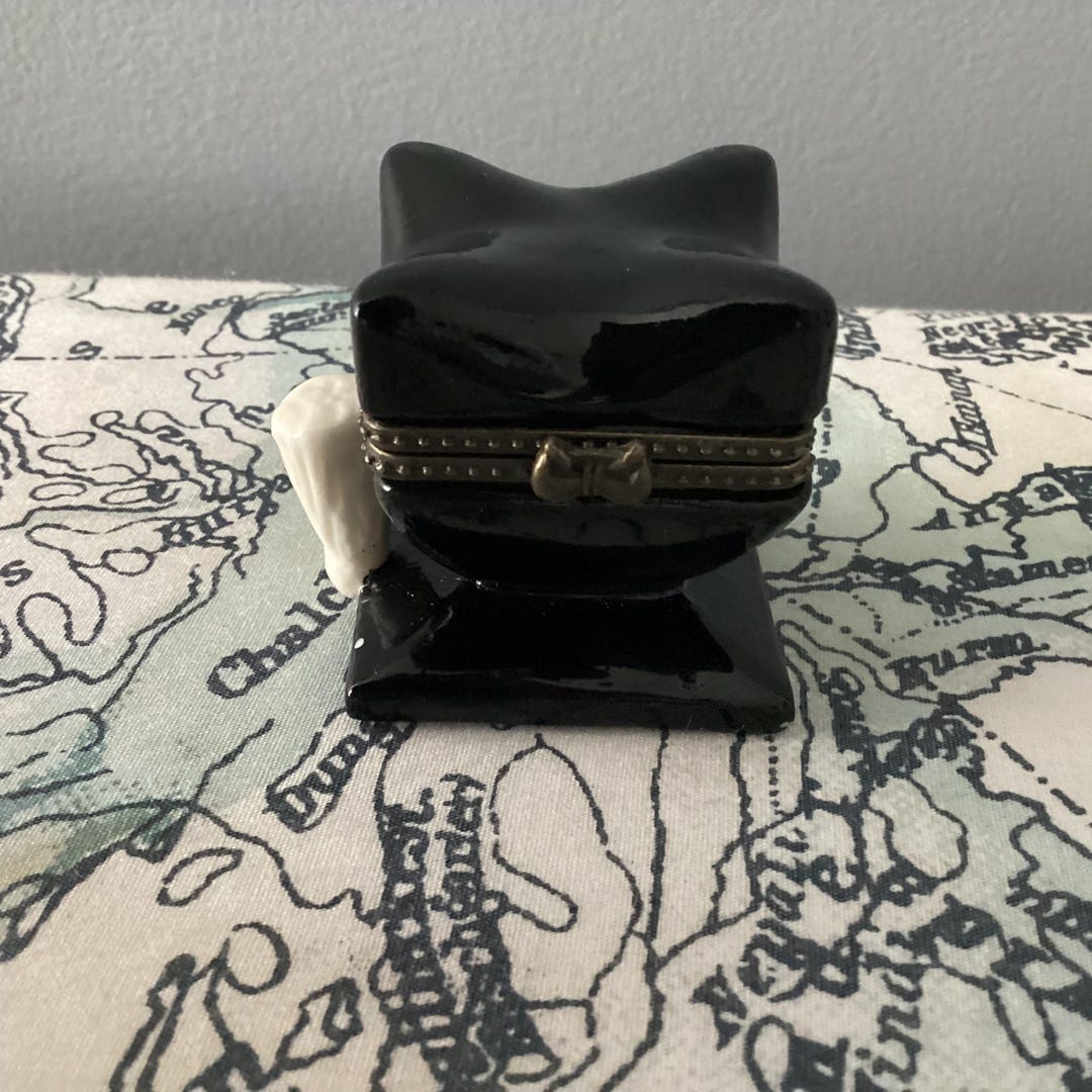 Vintage Porcelain Graduation Cap Hinged Trinket Box/graduation Gifts - Etsy