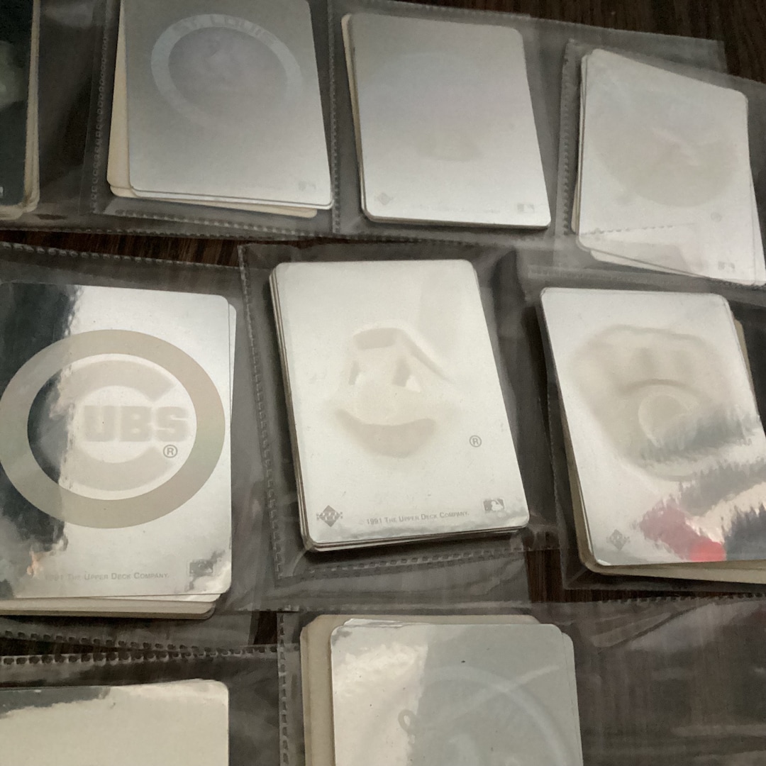 Vintage 100+ MLB Holographic Stickers Lot Upperdeck Baseball Cards/mlb ...