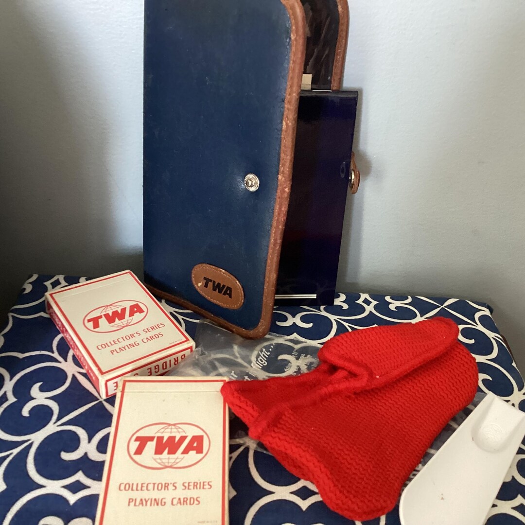 TWA Airlines Royal Ambassador 1984 First Class Note Pad & Pen Set/first ...