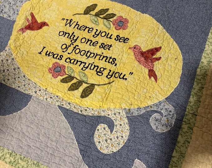 Guiding Footprints Limited Edition Quilt PDK Worldwide 50x60 / Quilts ...