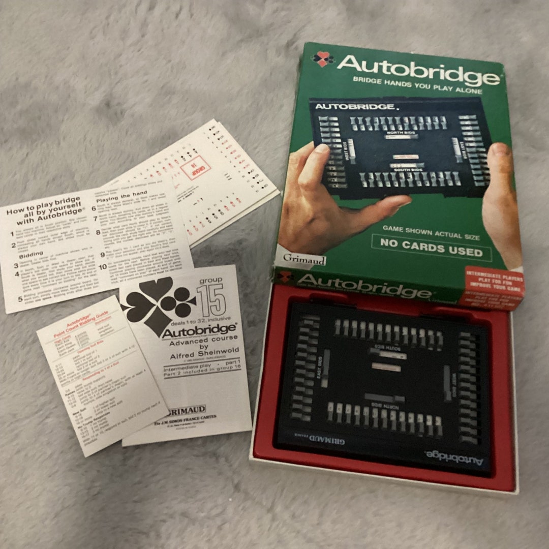 Autobridge Vintage Grimaud Game for Beginners Bridge Complete One ...