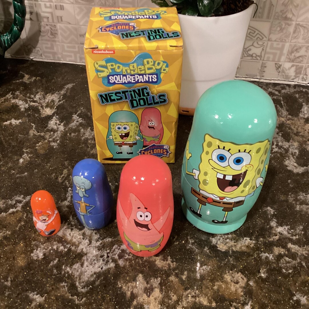 Brooklyn Cyclones Nickelodeon Spongebob Squarepants Nesting Dolls 36915 ...
