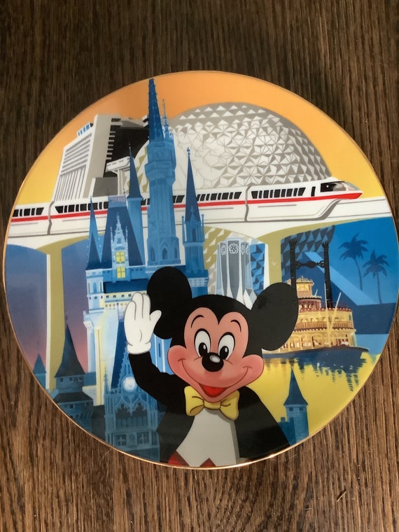 Walt Disney 15th Anniversary Epcot Center Collector Plate - Etsy